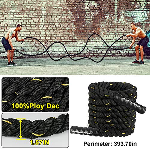 Weighted Jump Rope for Fitness - 9.8ft Heavy Battle Ropes for Exercise ...