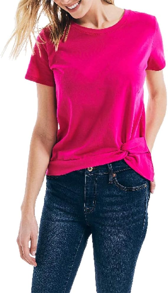 Nautica Women's Classic Fit Side Knot Top T-Shirt : Amazon.co.uk: Clothing