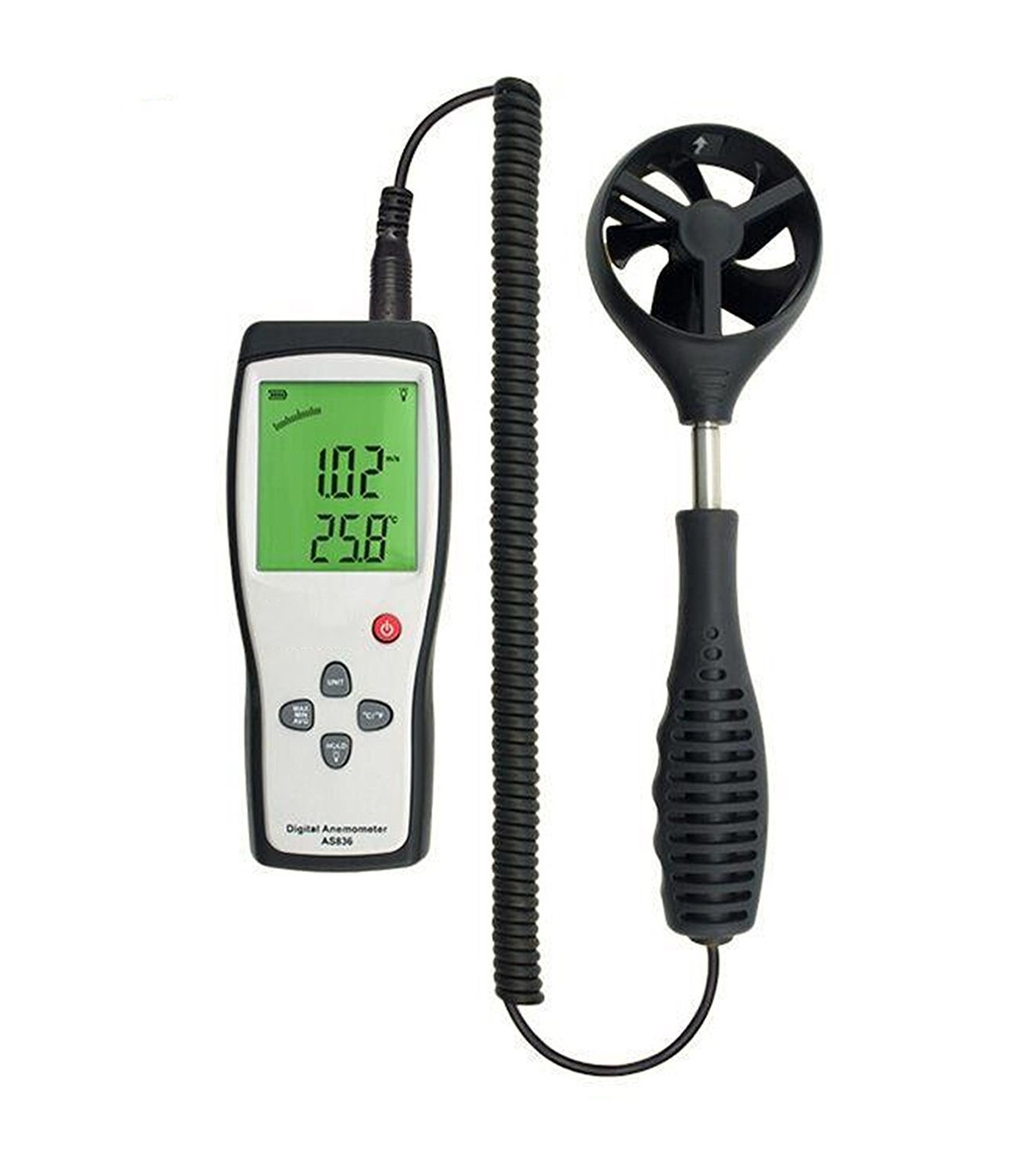 Digital Anemometer & Thermometer Weather Meter for Air Velocity, Air ...