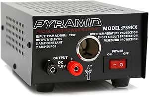 Amazon.com: Pyramid PS9KX Universal Compact Bench Power Supply-5 Amp ...