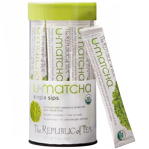 The Republic of Tea – Organic U•Matcha Single Sips, Naturally ...