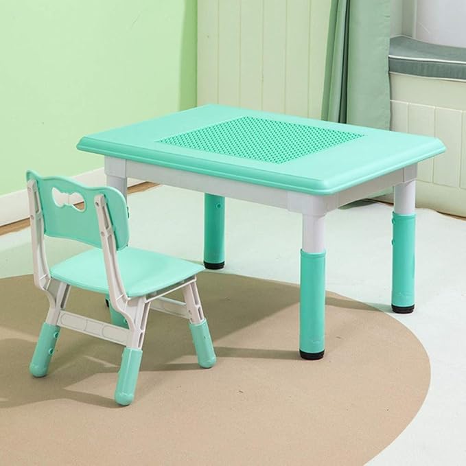 Kindertisch- und Stuhlset, höhenverstellbarer, multifunktionaler ...