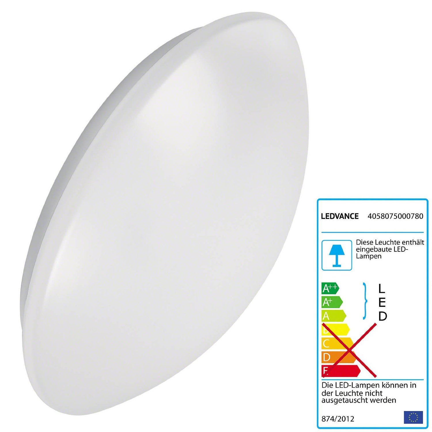 Osram LEDVANCE Surface Circular LED Lampada Soffitto-Parete 24W 3000K ...