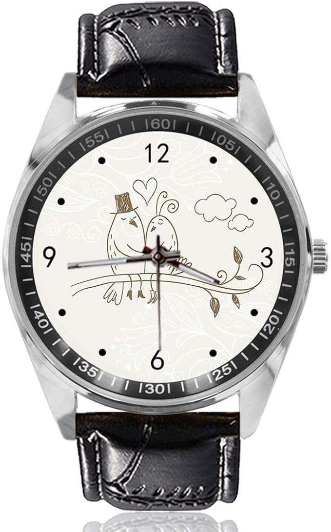 Reloj de Pulsera romántico con Dos pájaros y diseño Personalizado ...