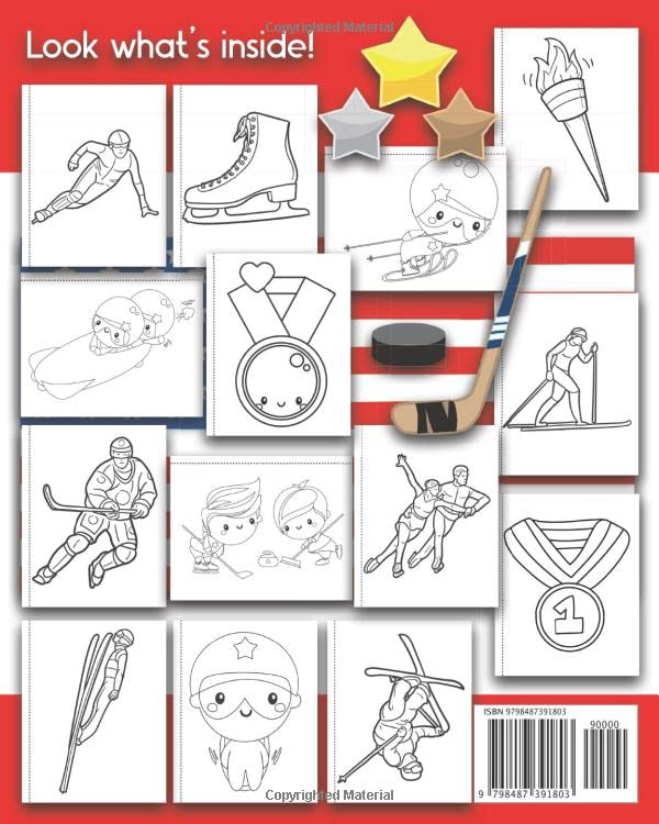 Let's Go USA! Coloring Book for Kids Ages 1-5: Sports Equipment and ...