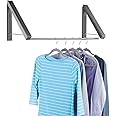 Amazon.com: mDesign Expandable Metal Wall Mount Clothes Air Drying Rack ...