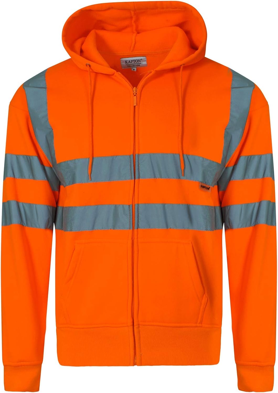 Inspire Me Men Hi Vis Zip Up Hoodie Safety Security Hooded Sweatshirt ...