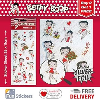 Amazon.com: Betty Boop Collectible Stickers with Pudgy and Bimbo: Home ...