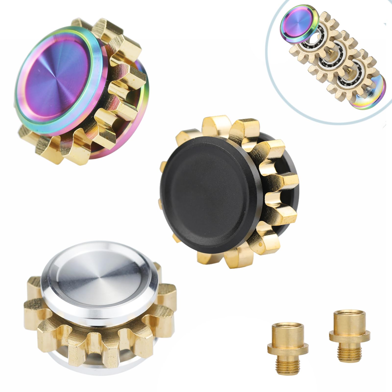 Mua Metal Fidget Spinner for Adults, Small Mini Hand Toys, Copper Gear ...