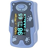 Amazon.com: New Version Kids Pulse Oximeter Fingertrip, Blood Oxygen ...