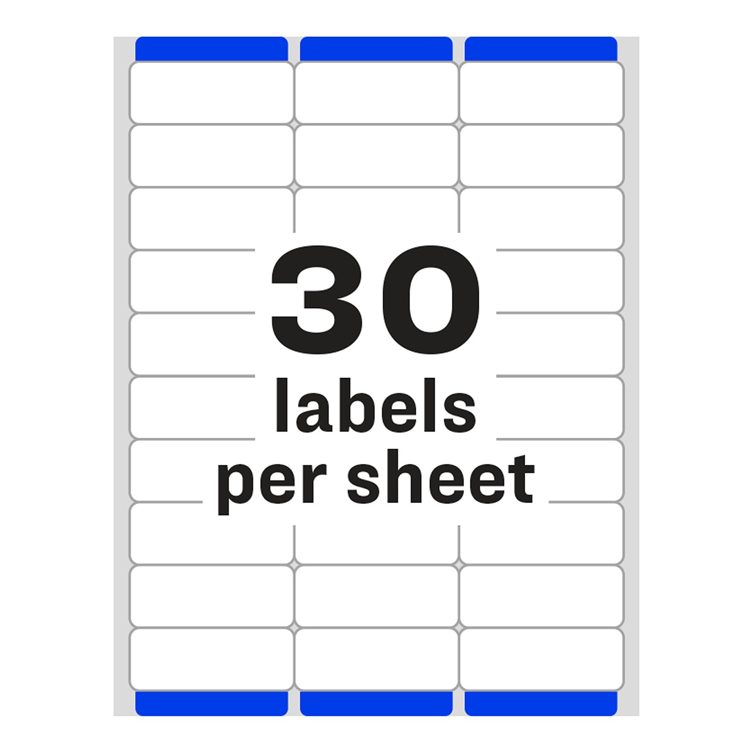 Avery Address Labels With Sure Feed For Inkjet Printers 1 X 2 5 8 
