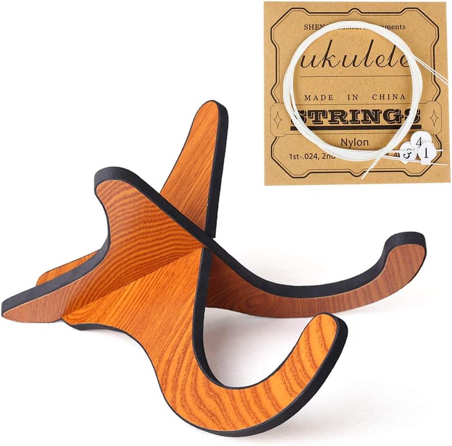 Ukulele Stand, Upgraded Version Wooden Detachable Musical Instrument ...