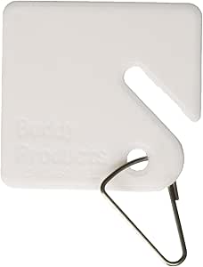 Amazon.com : Buddy Products Blank Plastic Key Tags, White, Set of 100 ...