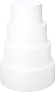 Amazon.com: Oasis Supply 4 Piece Round Fake Cake Set/Circle Dummy Cake ...