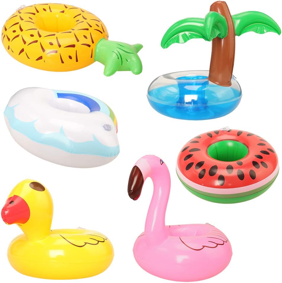 Miunana Pool Floaties for Girl Dolls, Fun Swimming Pool Party Ring ...
