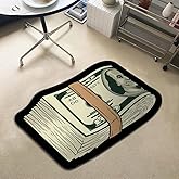 Amazon.com: 100 Dollar Bill Rug Art Money Carpet Cozy Soft Bedroom ...