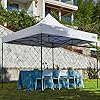 MEWAY Upgraded White Canopy Tent Pop Up Instant Shelter, Outdoor Party ...