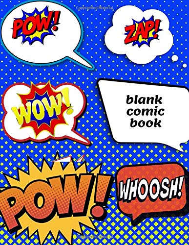 Blank Comic Book: Blank Comic Book Notebook - six strips Template ...