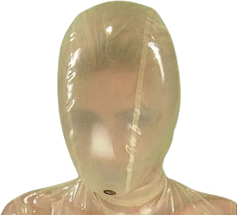 Latex Hoods Mask Breath Hole Hobby Transparent Halloween Cool ...