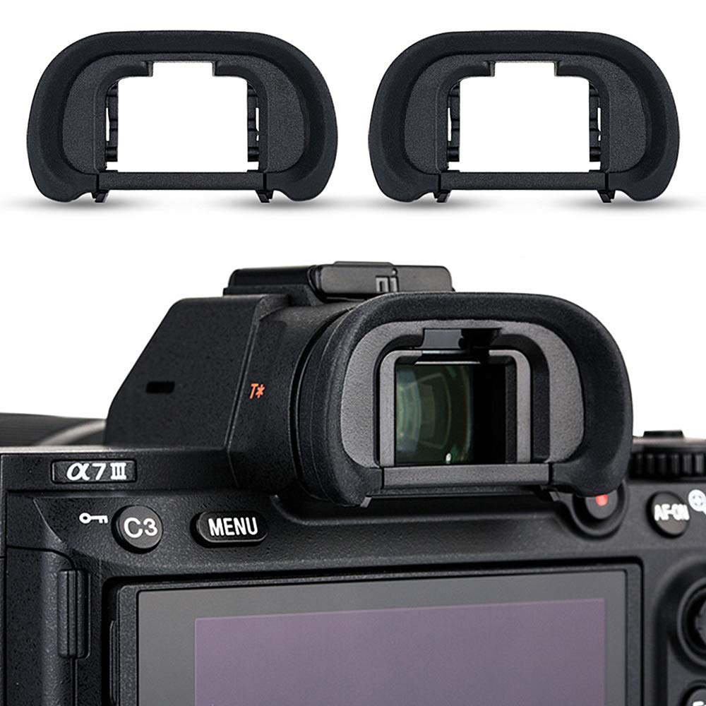 Buy 2 Pack JJC Silicone Eyecup Eyepiece Cup Eyeshade Viewfinder Protector for Sony Alpha a9, a7 ...