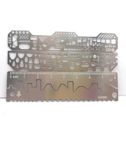 Model Scribing Tool 4pcs Stainless Steel Dill Scibe Line Templates Ule ...