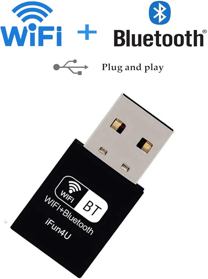 USB WiFi Bluetooth Adapter, Wireless WiFi Dongle Network LAN Card ...