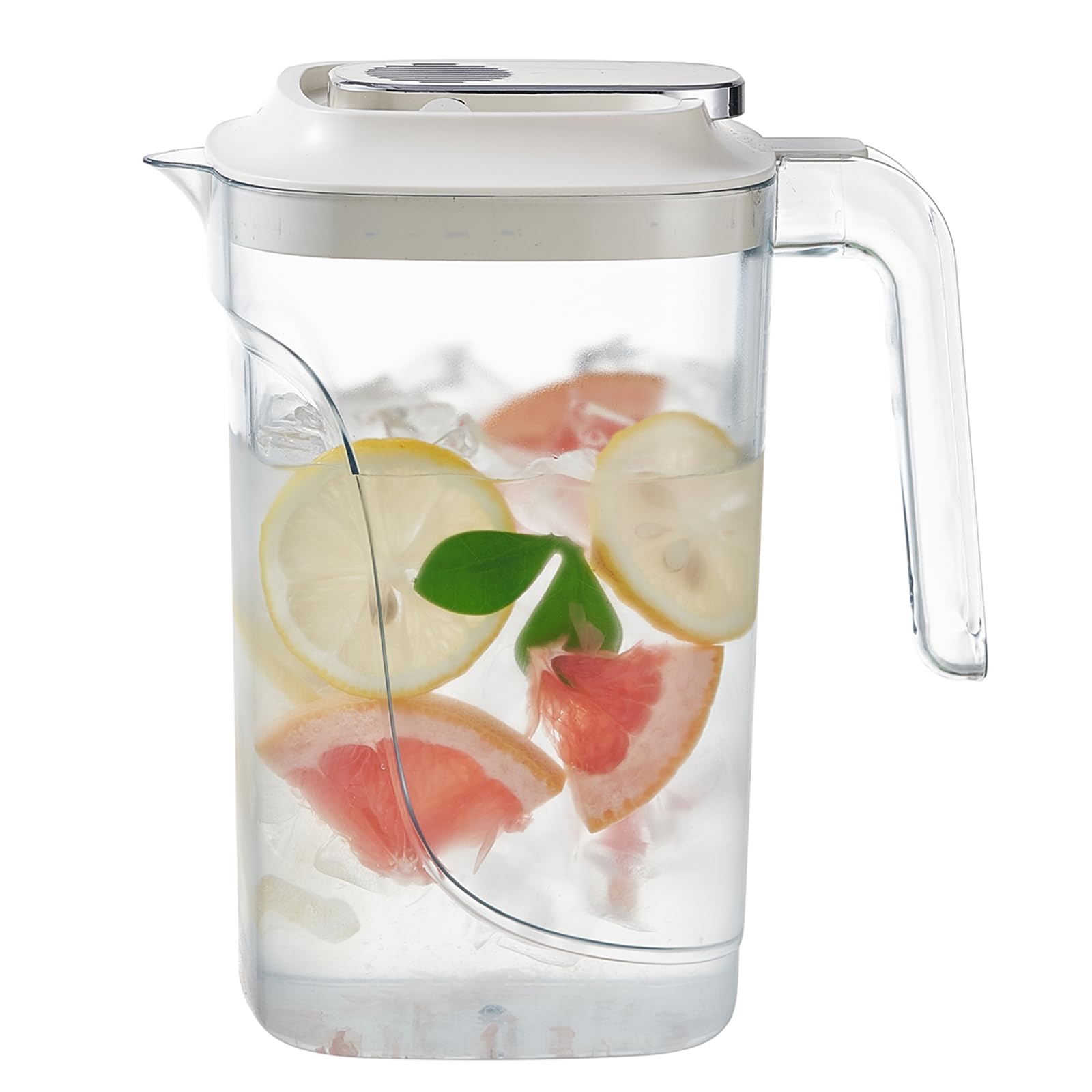YYZIIOQ 72oz/2100ml Plastic Pitcher with Lid, Jug for Fridge, BPA-Fre? Juice Container with Lid ...