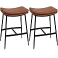 Amazon.com: KLASIKA Counter Height Bar Stools Set of 2, Modern Bar ...