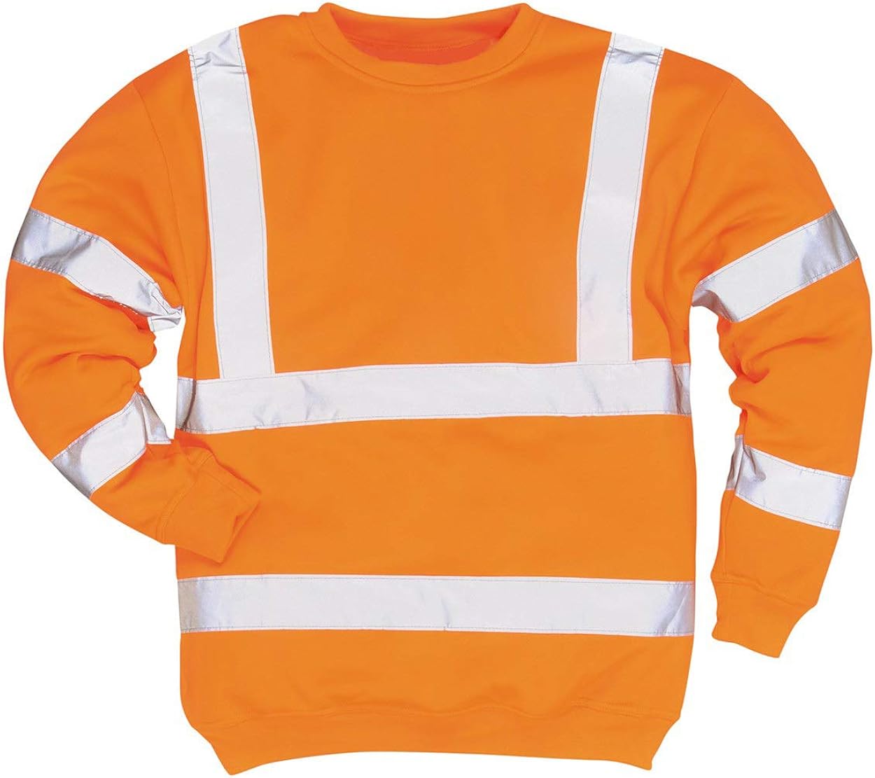 Atomic Hi Vis Safety Jumper (Reflective Pullover Sweatshirt): Amazon.co ...