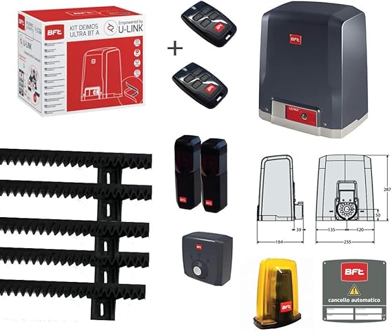 BFT Kit DEIMOS Ultra BT A600 24 V 600 kg r925268 00002 portail ...