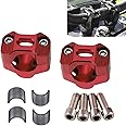 Amazon.com: Universal Motorcycle 7/8" 1 1/8" 22MM 28MM CNC Aluminum Handlebar Handle Risers ...