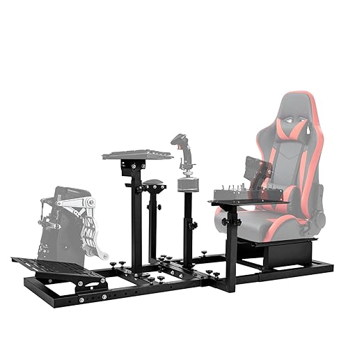 Supllueer Racing Flight Simulator Cockpit Adjustable Fit for ...