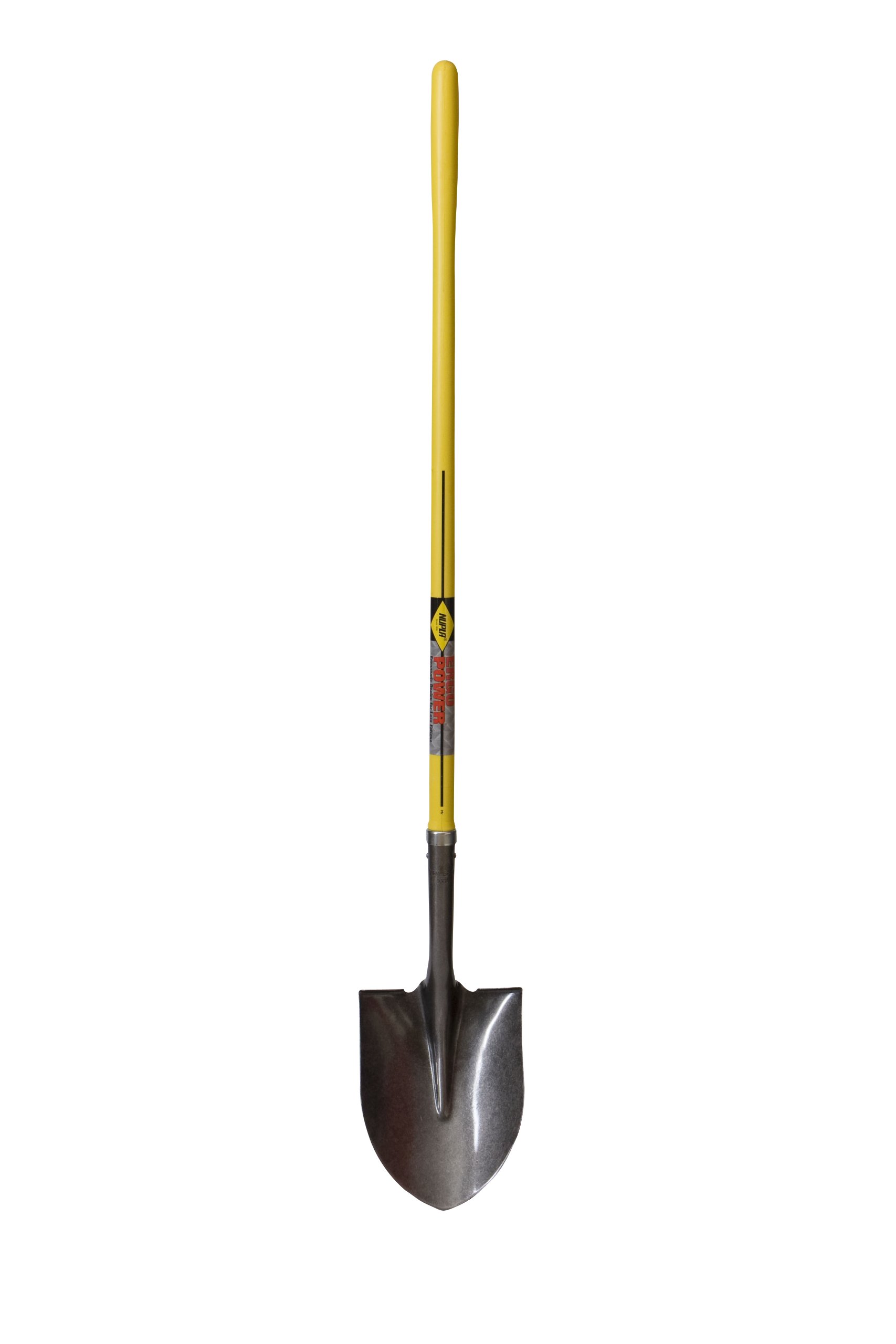 Nupla RP2L-E #2 Ergo Power Round Point Shovel, Hollow Back Blade, Ergo ...