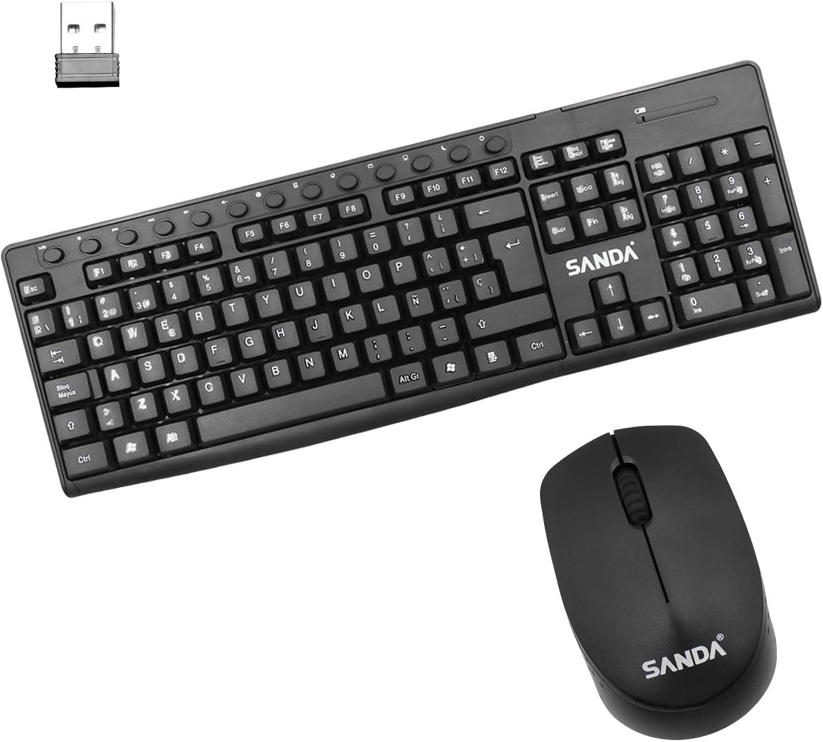 BEISK Sanda Pack Keyboard Plus Spanish Wireless Mouse, Mechanical ...