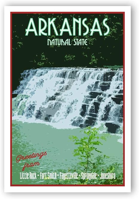 Amazon.com : ARKANSAS TRAVEL POSTER postcard set of 20 identical ...