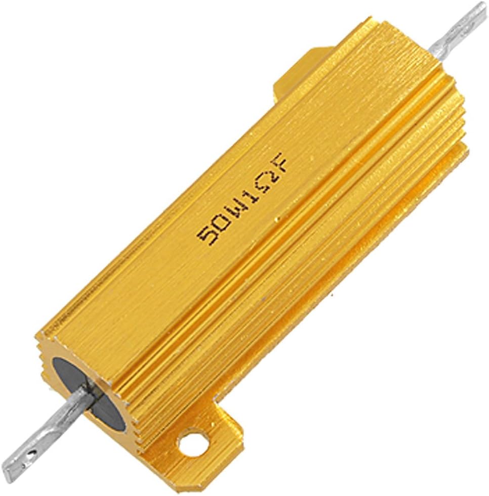 Amazon.com: uxcell 50W 1 Ohm 1% Screw Tab Aluminum Housed Wirewound ...