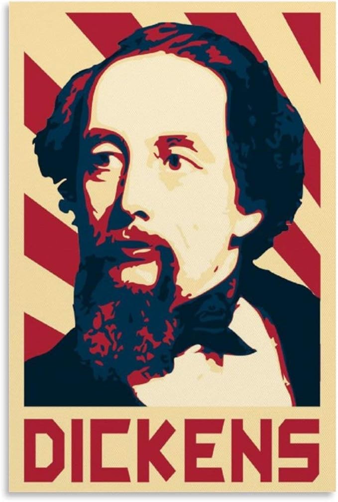 ZXCVW Charles Dickens Poster Decorative Painting Canvas Wall Art Living ...