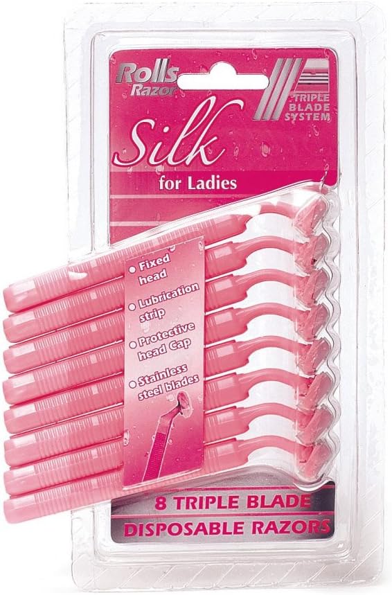 Rolls Silk 8 Pack Triple Blade Ladies Disposable Razors – BigaMart