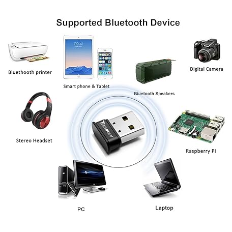 Mua Bluetooth Adapter Techkey USB Bluetooth Dongle 4.0 EDR Wireless ...