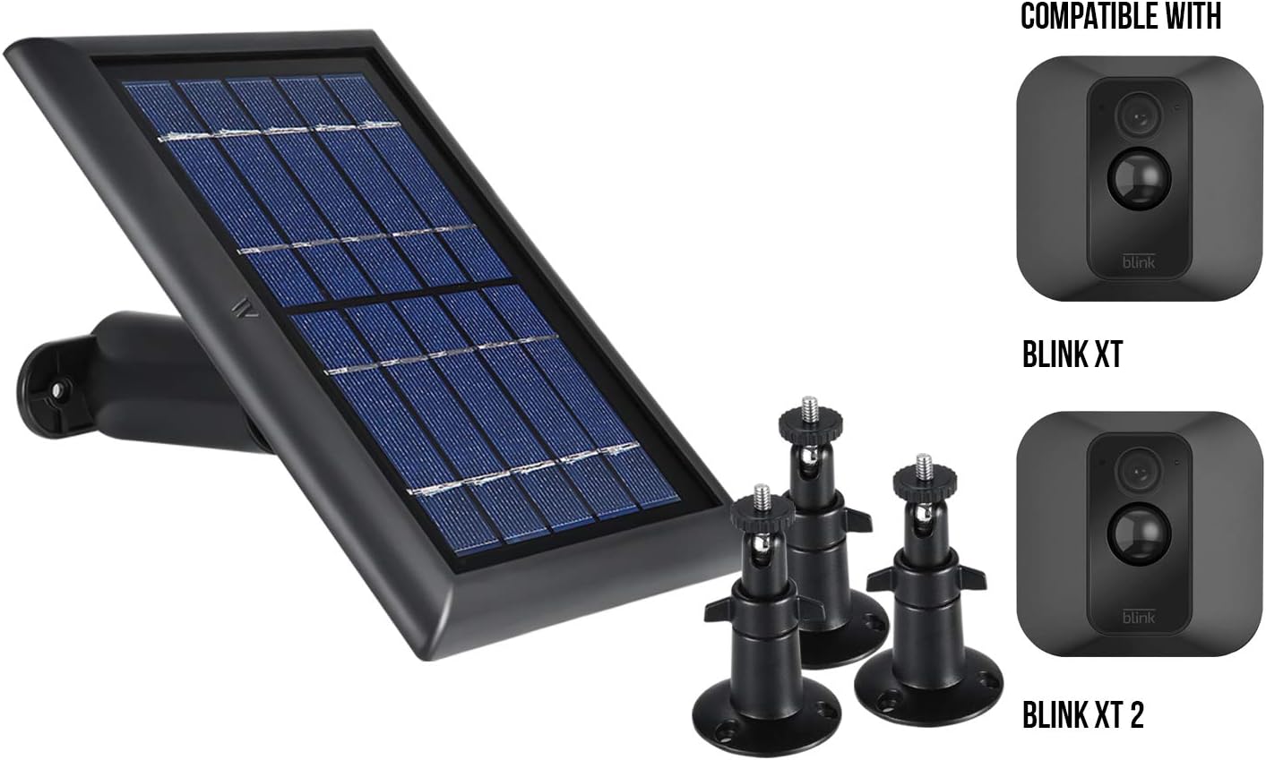 Amazon.com: Wasserstein Bundle - Blink Black Solar Panel & 3-Pack Black ...