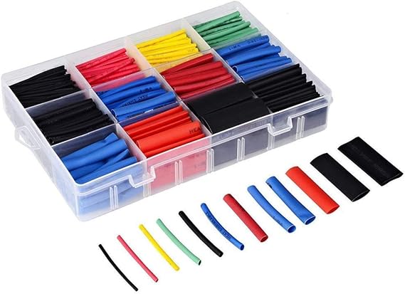 JTENG 750 pcs Gaine Thermorétractable Thermodurcissable Thermo ...