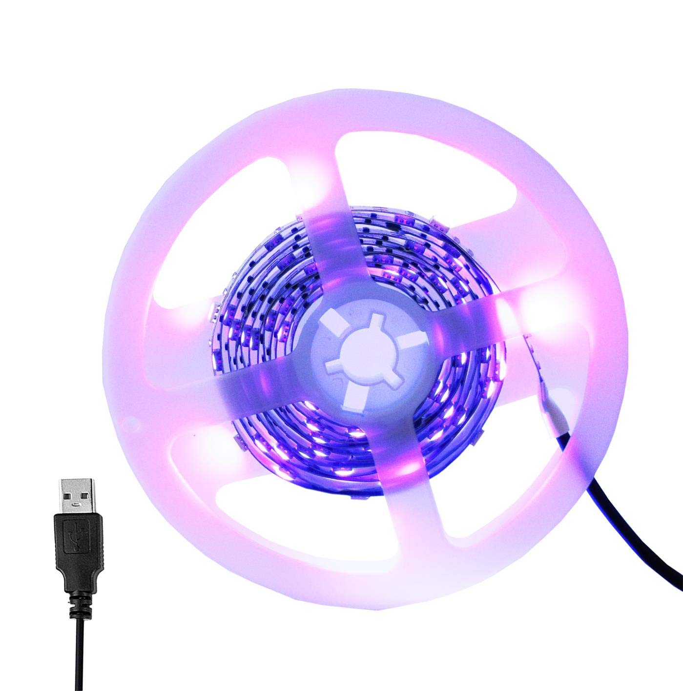 Amazon.com: AMARS USB Operated UV LED Black Lights Strip, DC5V 5050 SMD ...