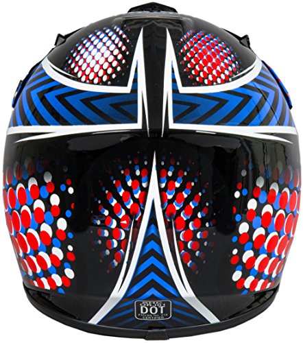 Fuel Helmets SH-ORJ016 Youth Off-Road Helmet, Multicolor, Large ...