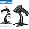 2D Bluetooth Barcode Scanner,Alacrity 1D 2D Hands-Free Automatic ...