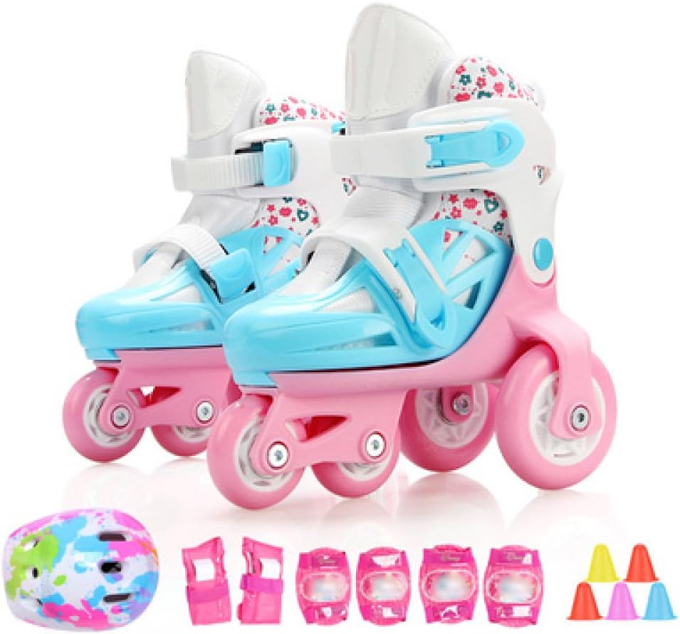 ZCRFY Patines Niños Niñas Toddlers 4 Ruedas Ajustables Patines En Línea ...