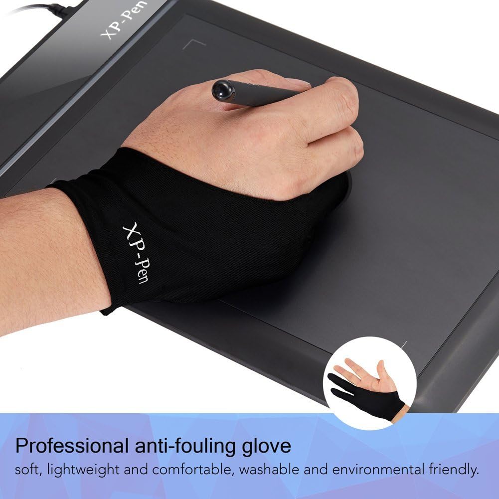 XP-Pen Anti-fouling Lycra Glove for Graphics Drawing Tablet M Size ...