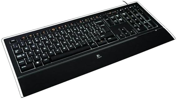 Logitech K740 Illuminated Wired Keyboard for Windows, Laser-Etched ...