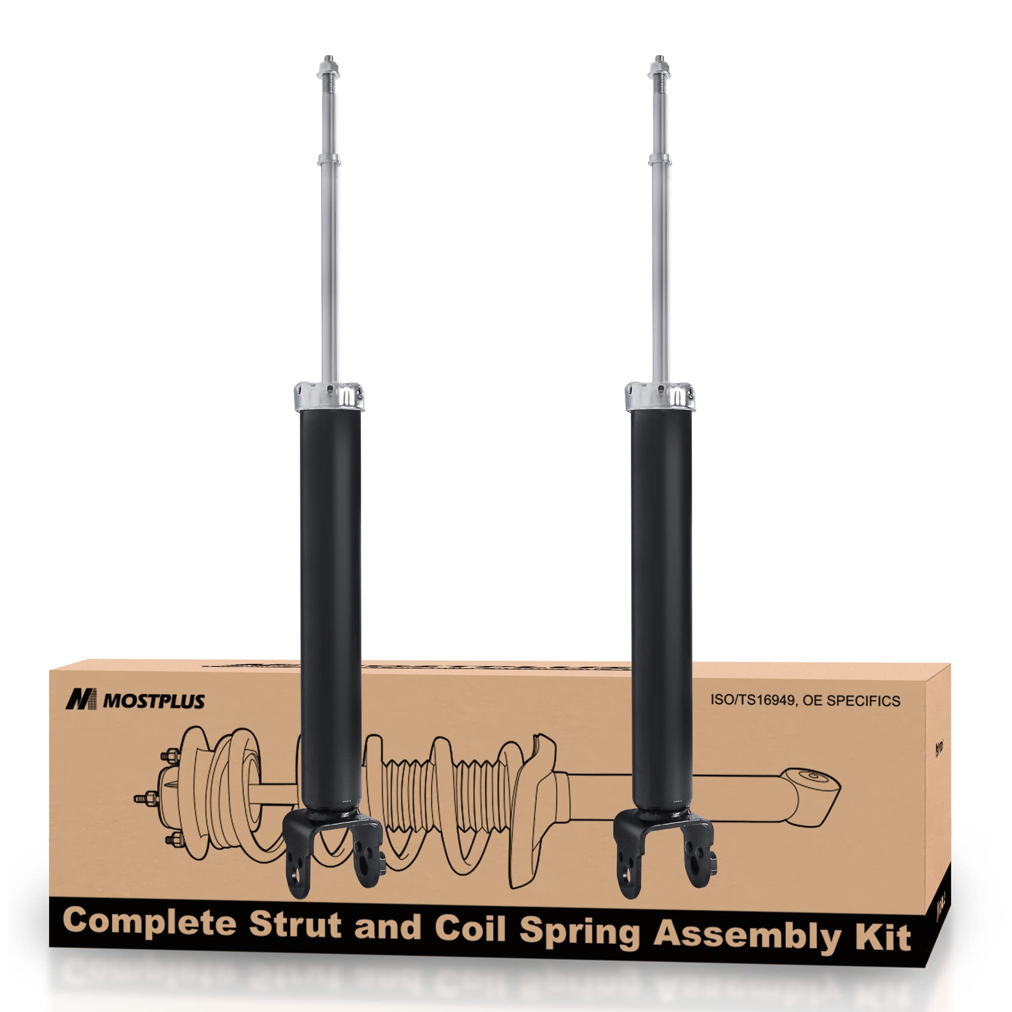 MOSTPLUS Pair Rear Shock Absorbers Struts Assembly 32410 344395 ...