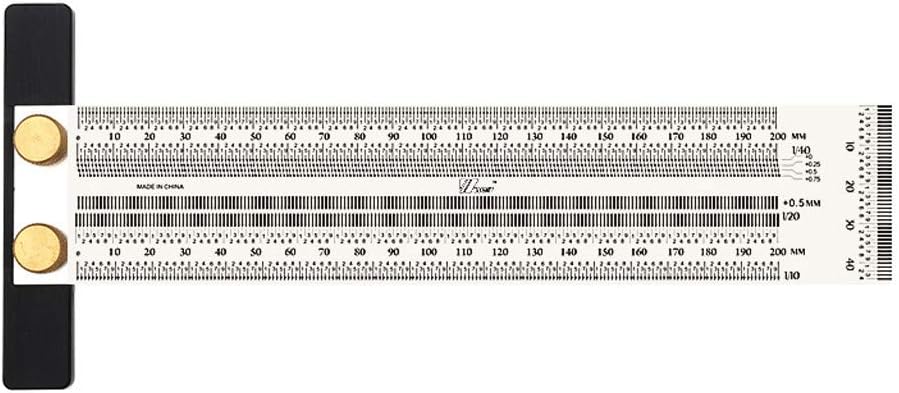 A Matoen Ultra Precision Marking Ruler Scale Ruler T-type Hole ...
