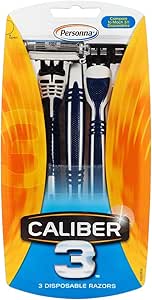 Amazon.com: Personna Men's Caliber Disposable Razor, Blue, 3 Count: Beauty